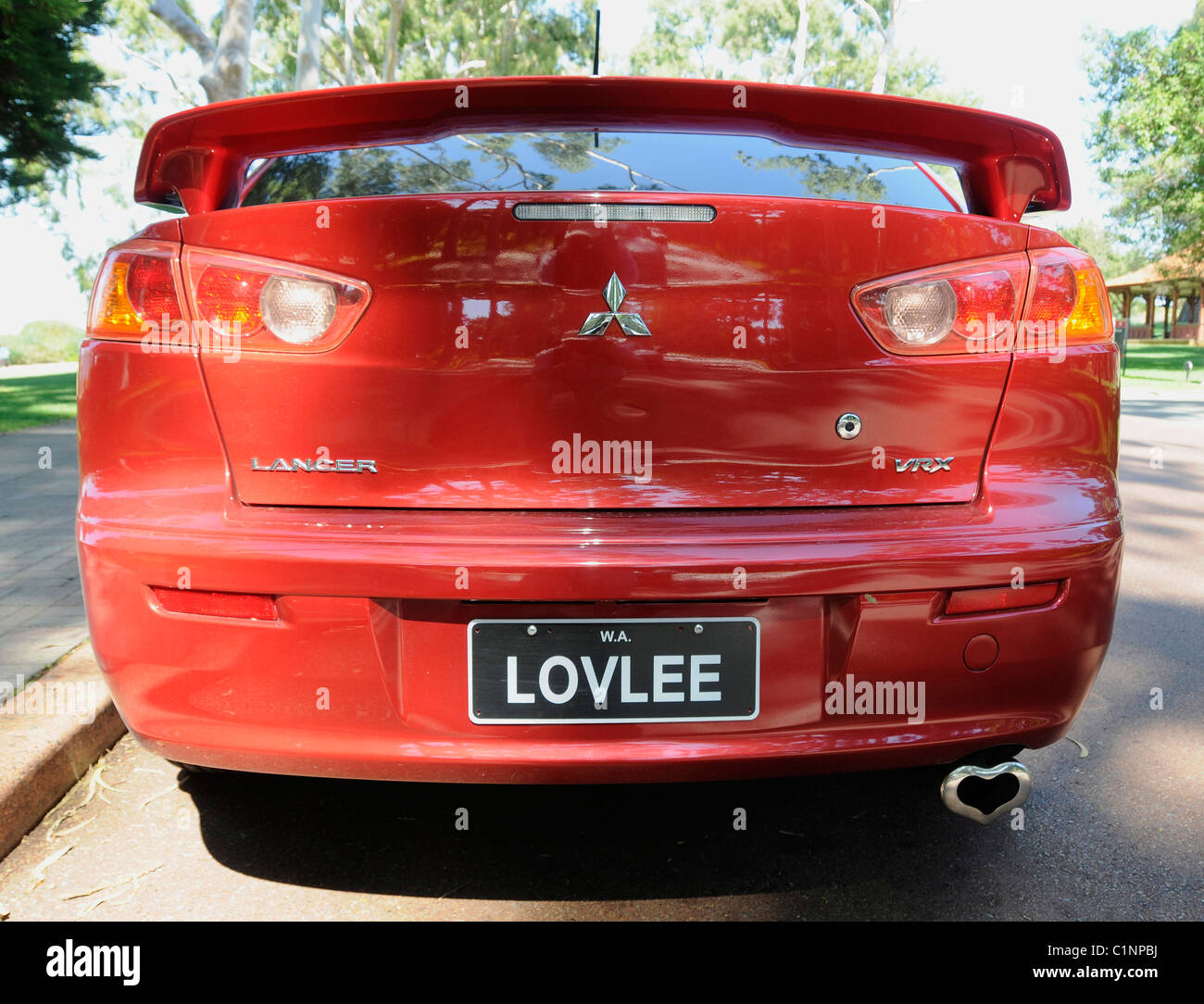 A car registration number plate - Lovlee in Perth Western Australia. It ...