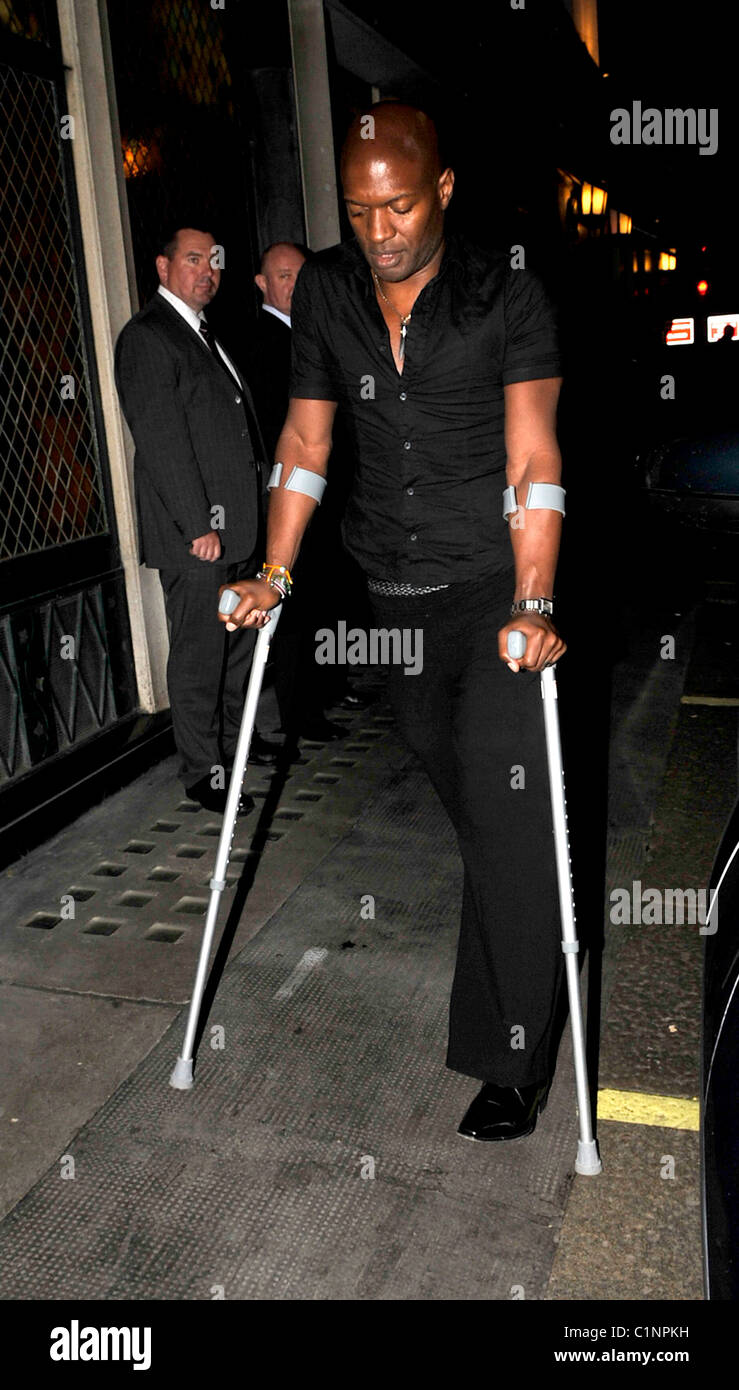Fame Academy fitness instructor, Kevin Adams leaves the Ivy on crutches ...