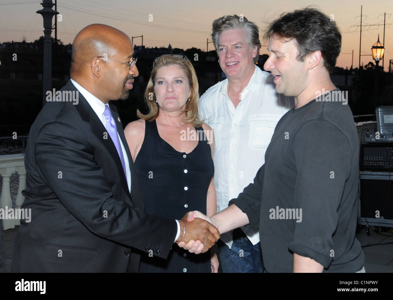 Mayor Michael Nutter, Kate Mulgrew, Christopher McDonald and Director ...