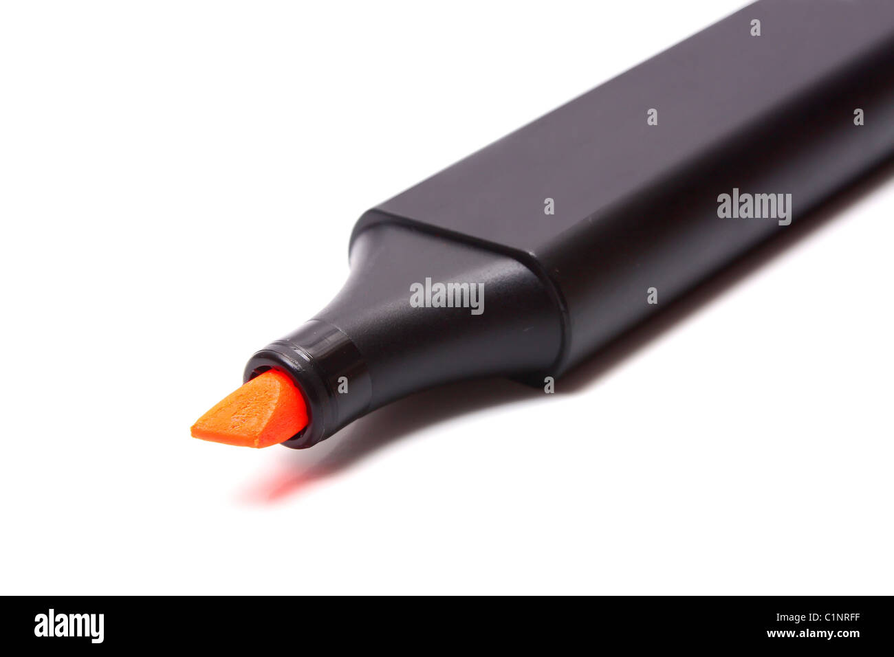 colors plastic marker close-up isolated on white background Stock Photo ...