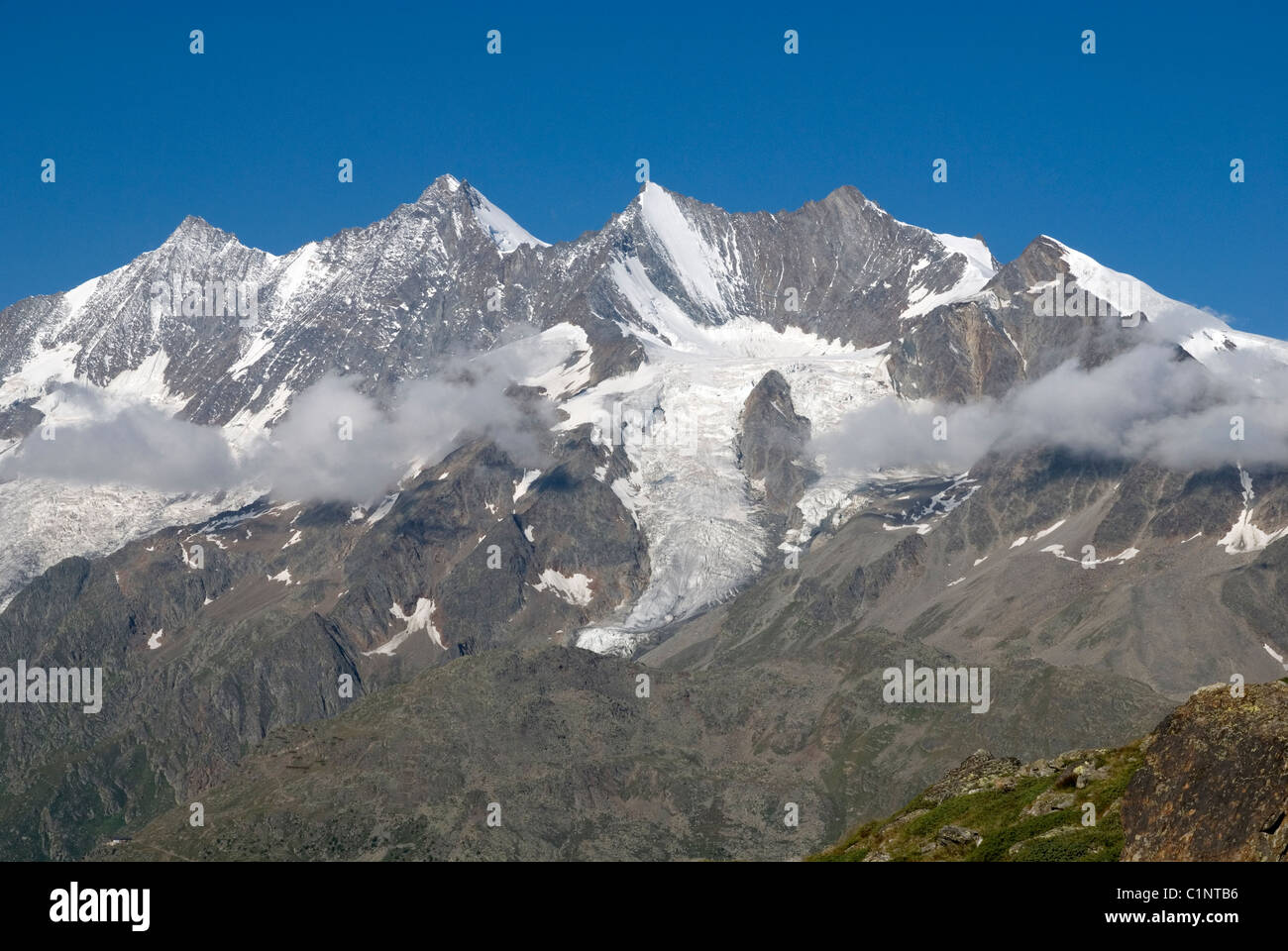 Mischabel, Saastal, Saas Fee, Valais, Switzerland, Alps Stock Photo - Alamy
