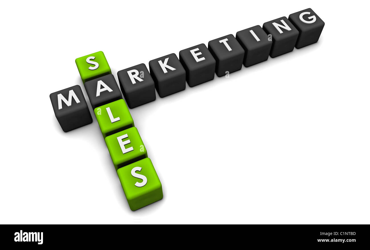 Sales and Marketing Concept in 3d Format Stock Photo - Alamy