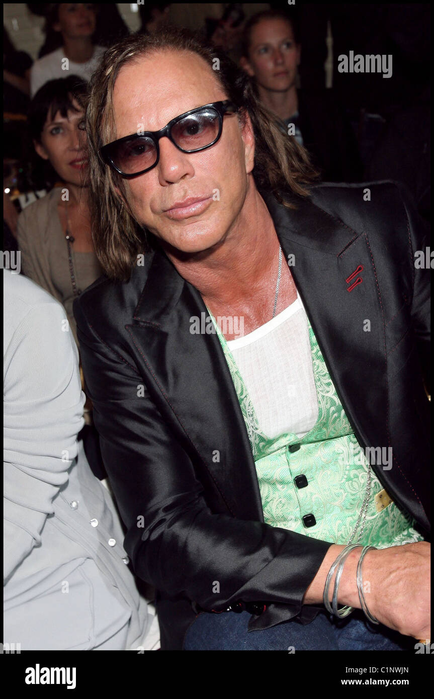 Mickey Rourke Paris Fashion Week Autumn/Winter 2009-2010 Haute Couture ...