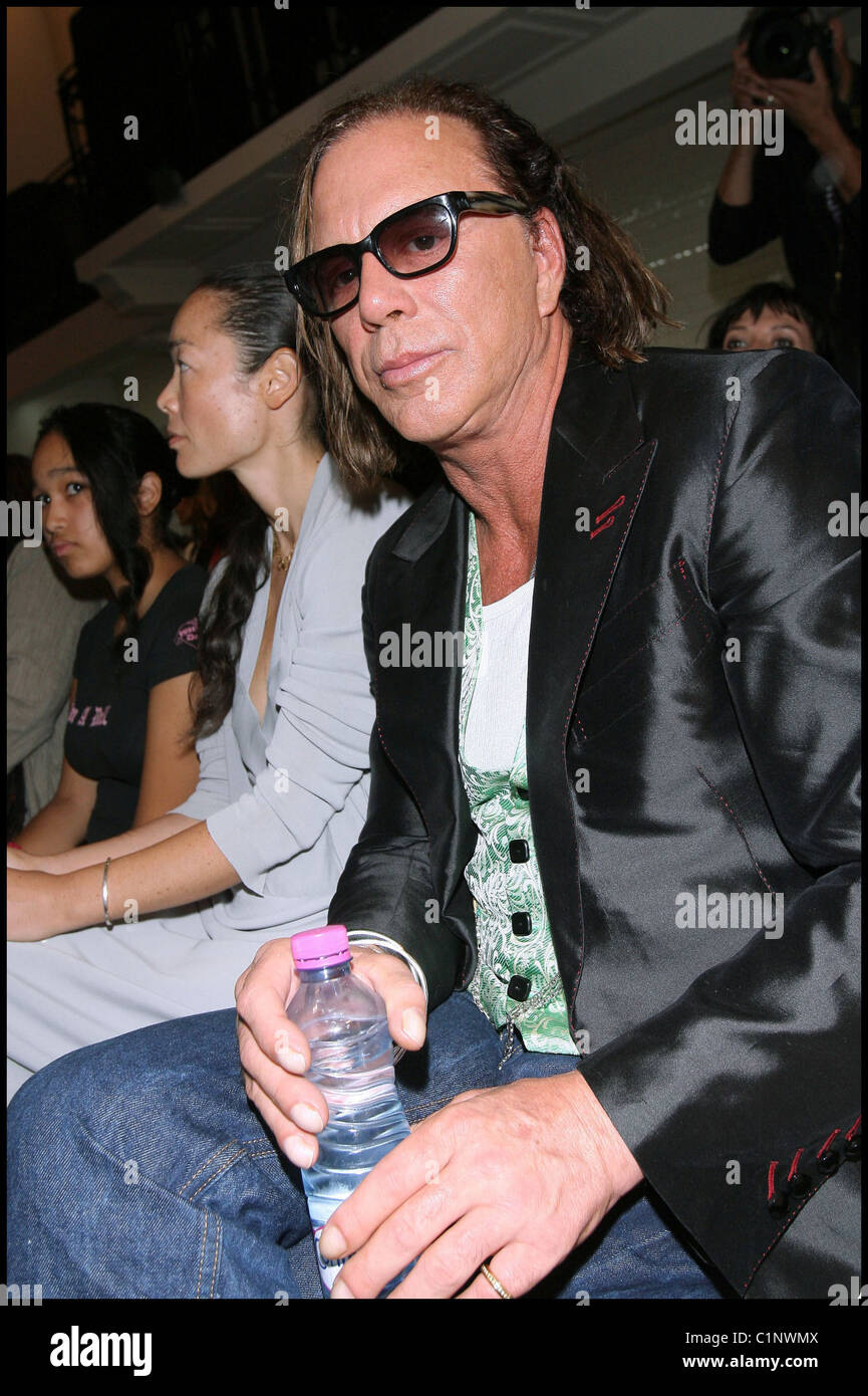 Mickey Rourke Paris Fashion Week Autumn/Winter 2009-2010 Haute Couture ...
