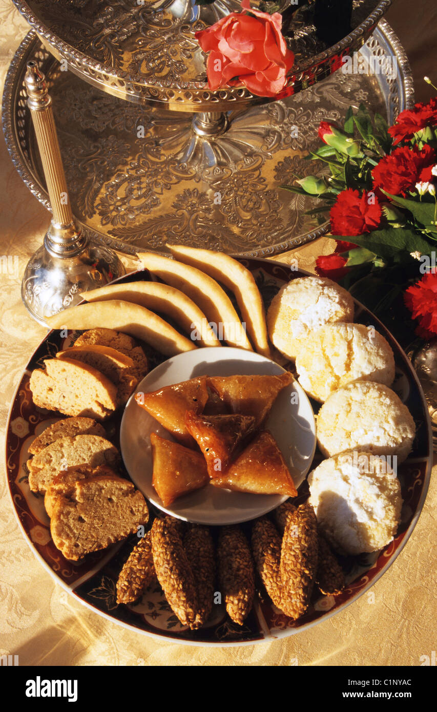 Morocco, local pastries Stock Photo - Alamy