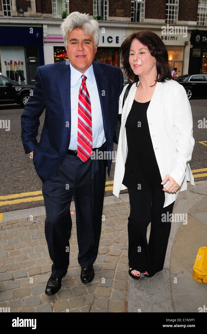 Jay Leno and Mavis Elizabeth Nicholson Leno at the launch of the new ...