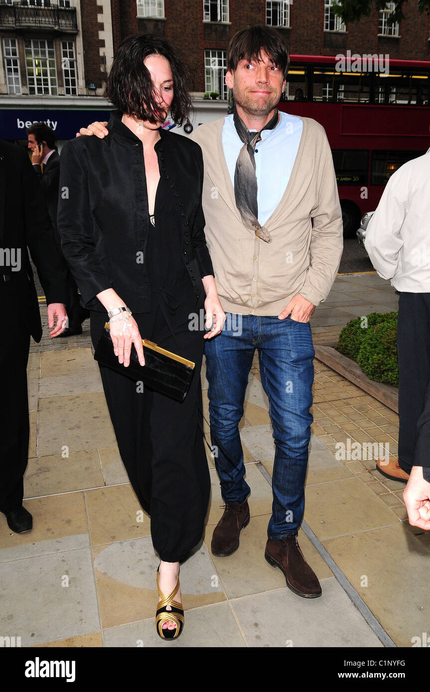 Claire James and Alex James at the launch of the new Jaguar XJ held at ...