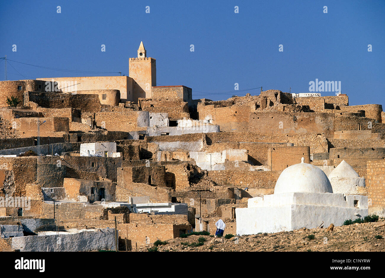 Tunisia, Tamezret, Berbere village Stock Photo - Alamy