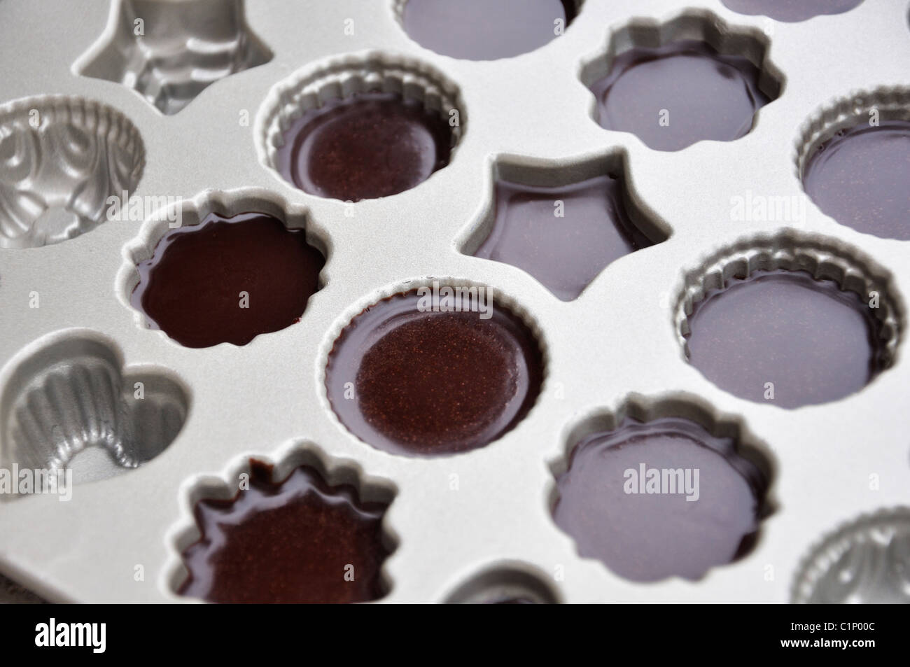Homemade chocolate making process Stock Photo - Alamy