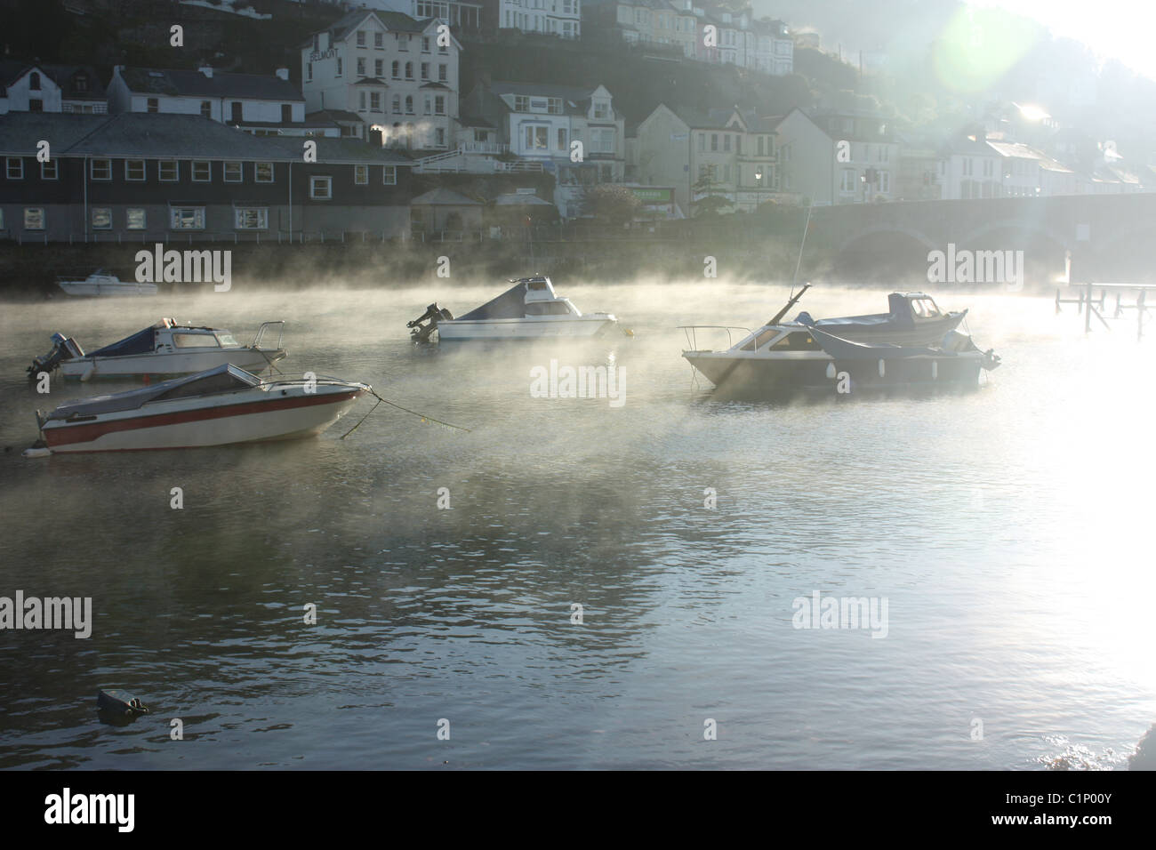 Early morning in Love harbour, Cornwall, UK Stock Photo - Alamy