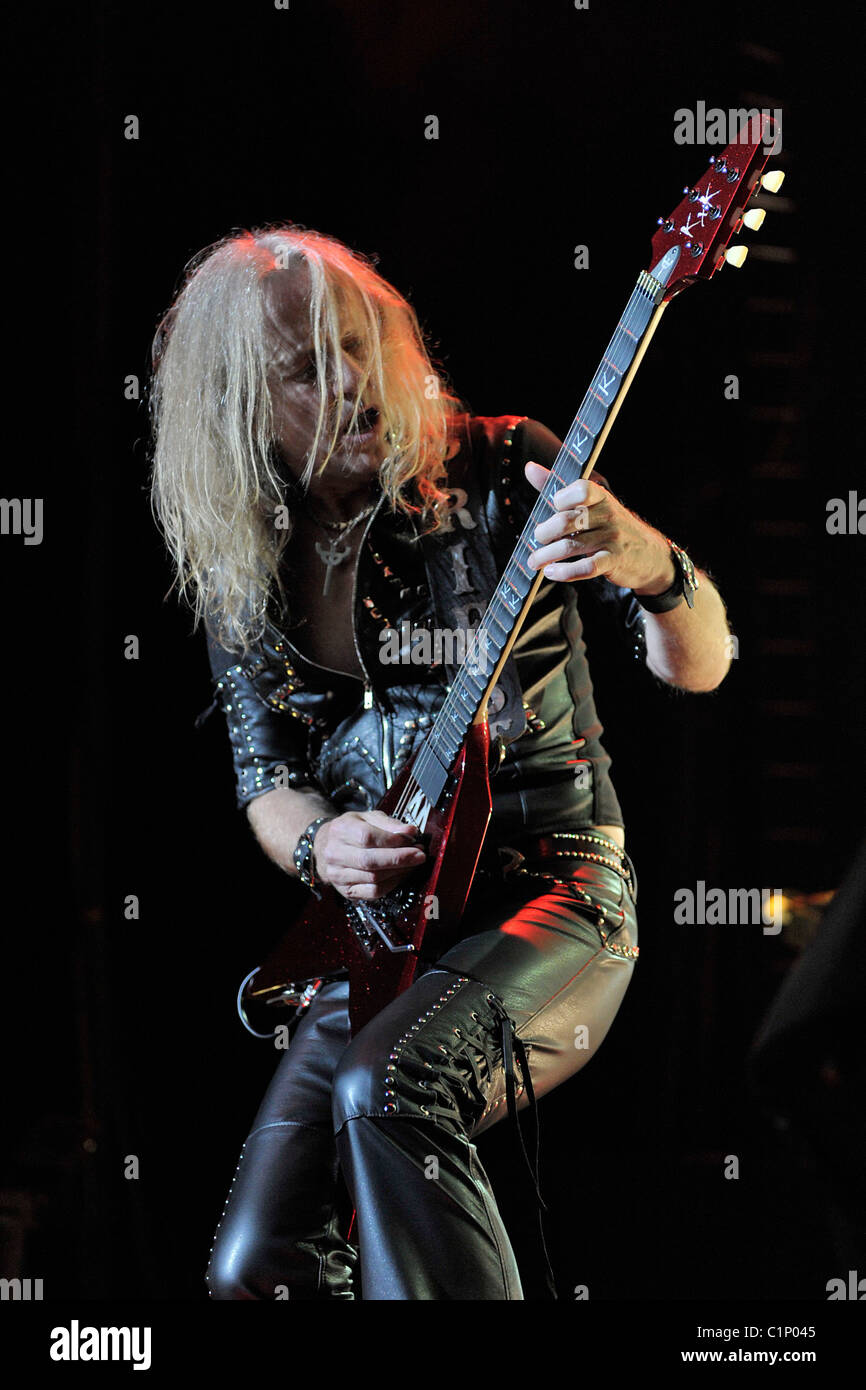Kenneth 'K.K.' Downing of Judas Priest performing live at the Molson ...