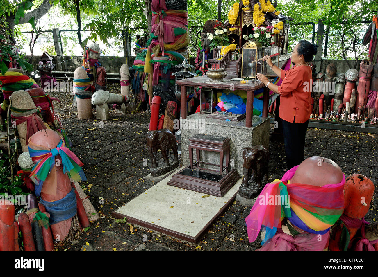 Shrine of the goddess tuptim hi-res stock photography and images - Alamy