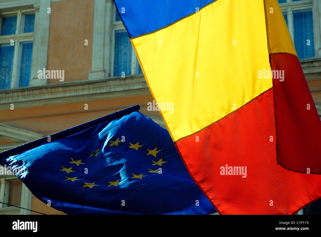 Romania, Transylvania, Sibiu old town, cultural capital Europe of year ...