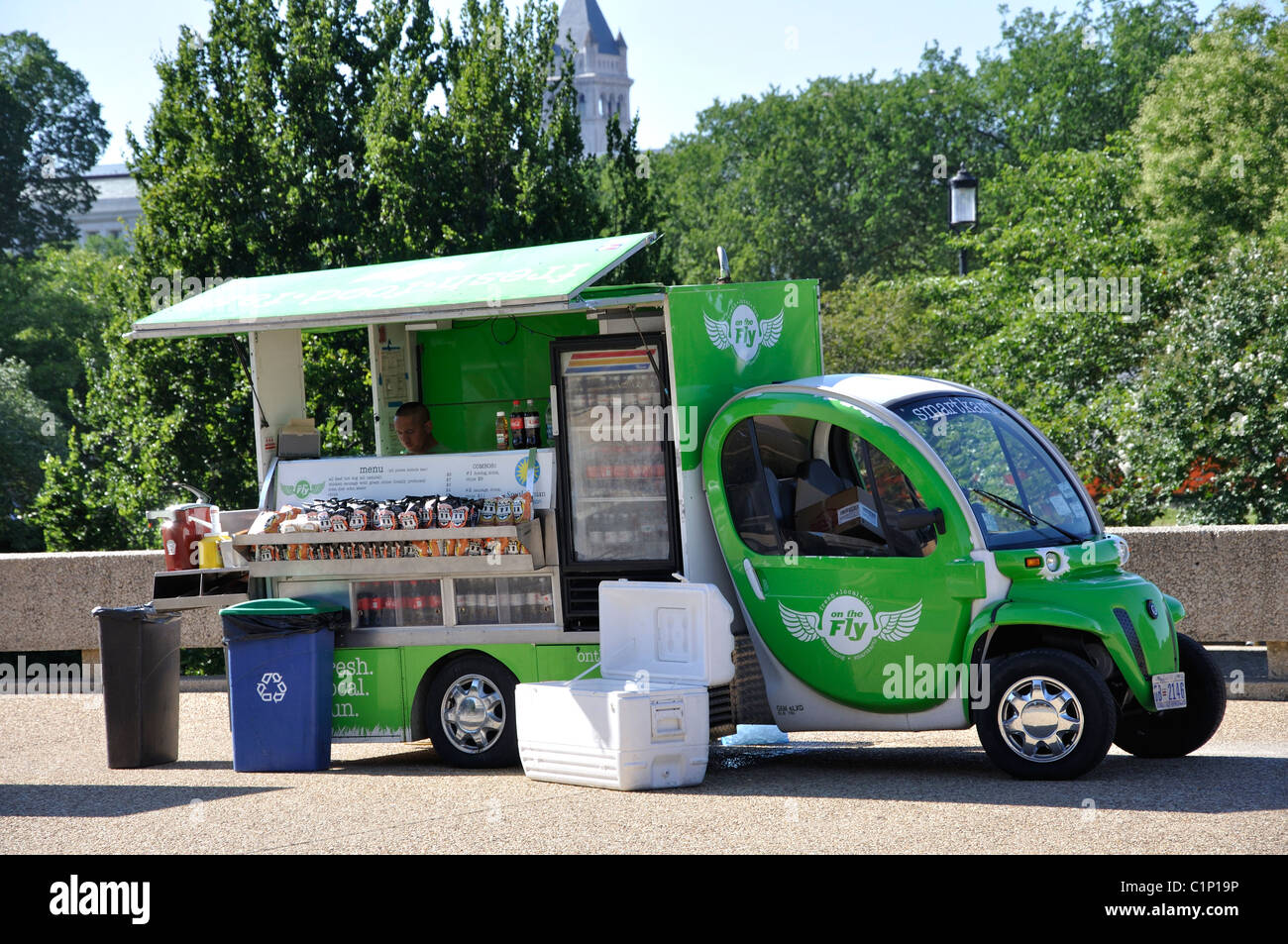 Snack vendor vehicle, Washington DC, USA Stock Photo - Alamy