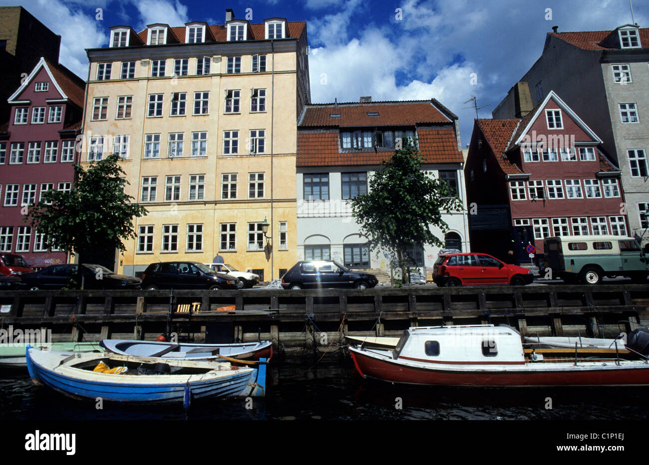 Denmark, Zealand, Copenhagen, Christianshavn neighborhood Stock Photo ...