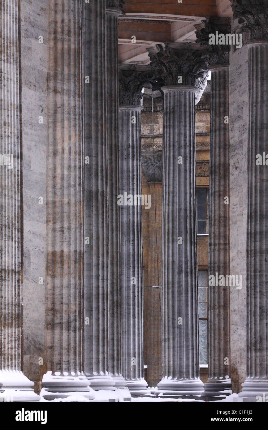 Columns of the Kazan cathedral Stock Photo - Alamy