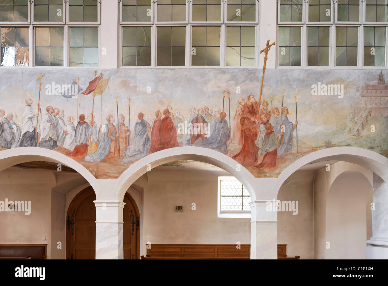Reute, Franziskanerinnenkloster, Wallfahrtskirche zur Guten Beth Stock ...