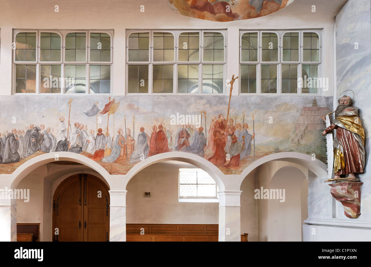 Reute, Franziskanerinnenkloster, Wallfahrtskirche zur Guten Beth Stock ...