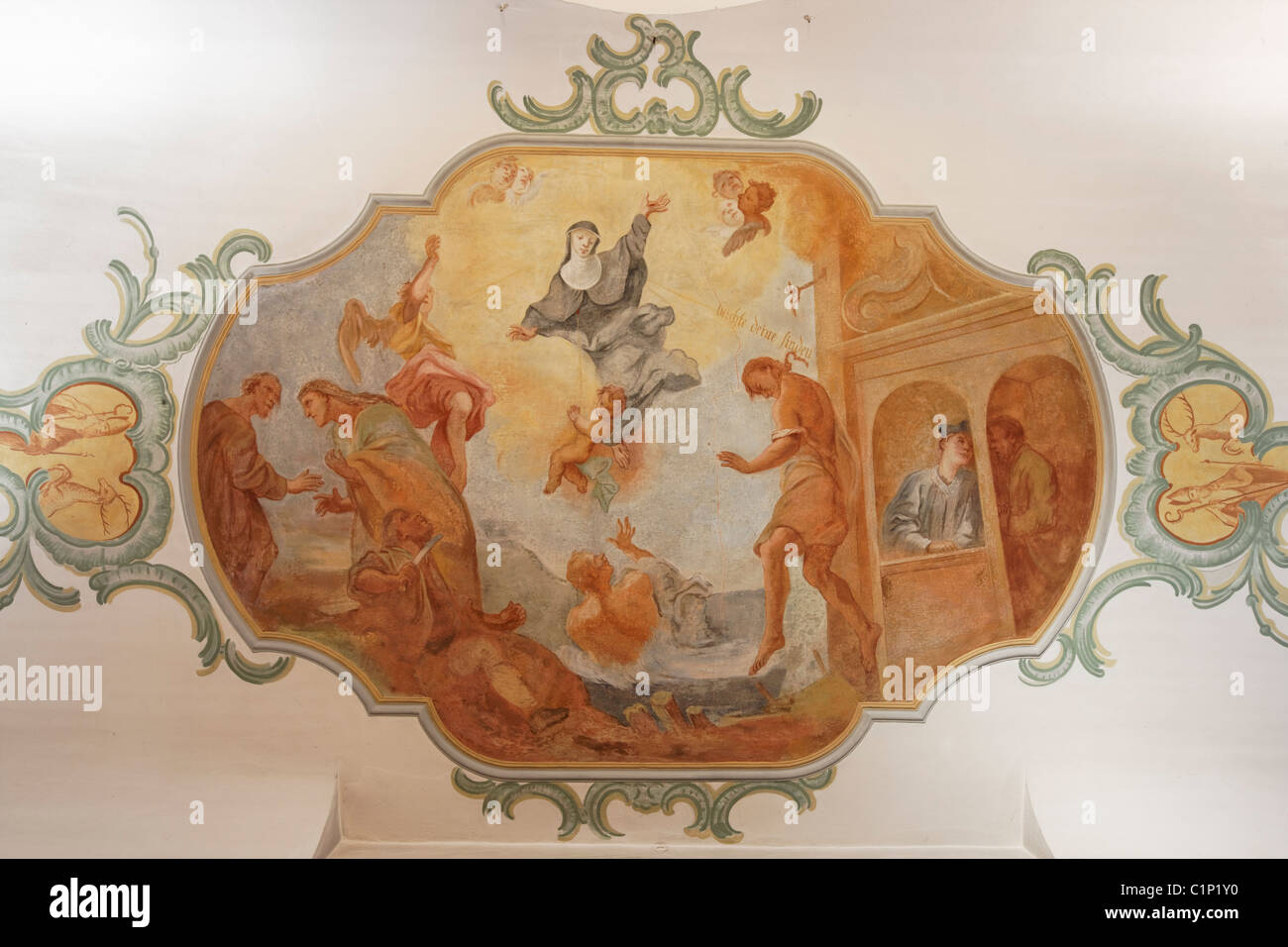 Reute, Franziskanerinnenkloster, Wallfahrtskirche zur Guten Beth Stock ...