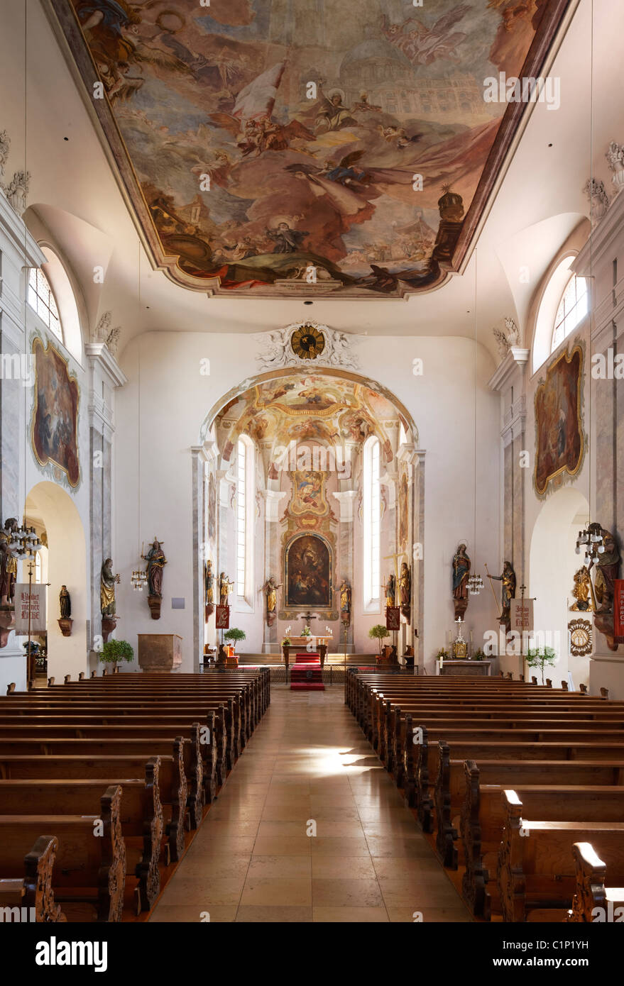Reute, Franziskanerinnenkloster, Wallfahrtskirche zur Guten Beth Stock ...