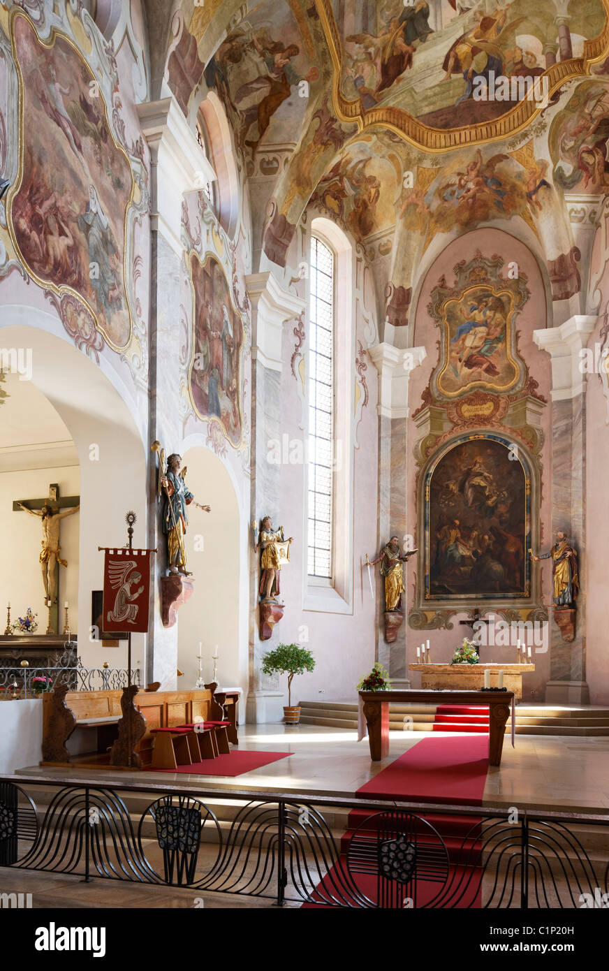 Reute, Franziskanerinnenkloster, Wallfahrtskirche zur Guten Beth Stock ...