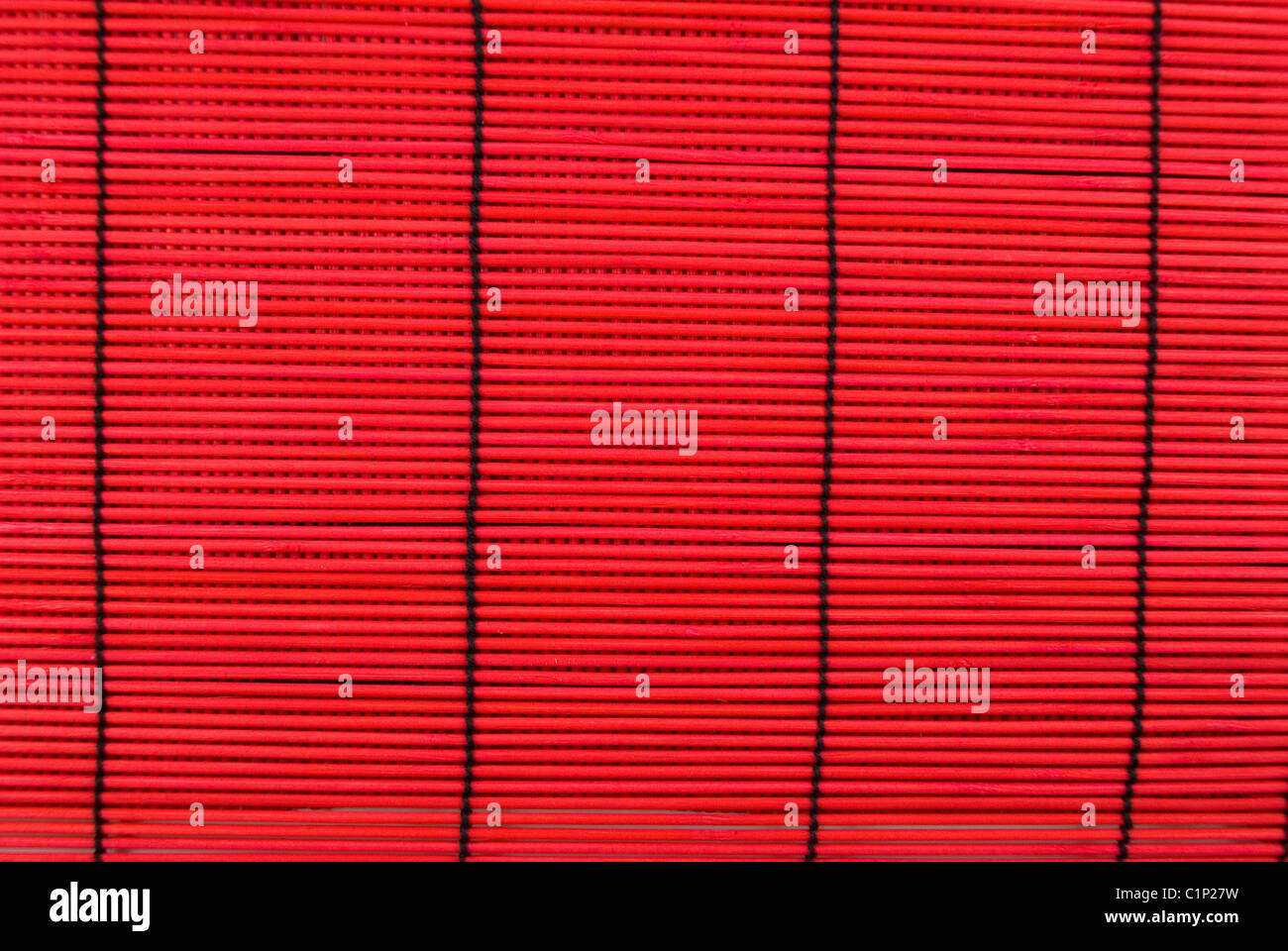 Red bamboo mat Stock Photo - Alamy