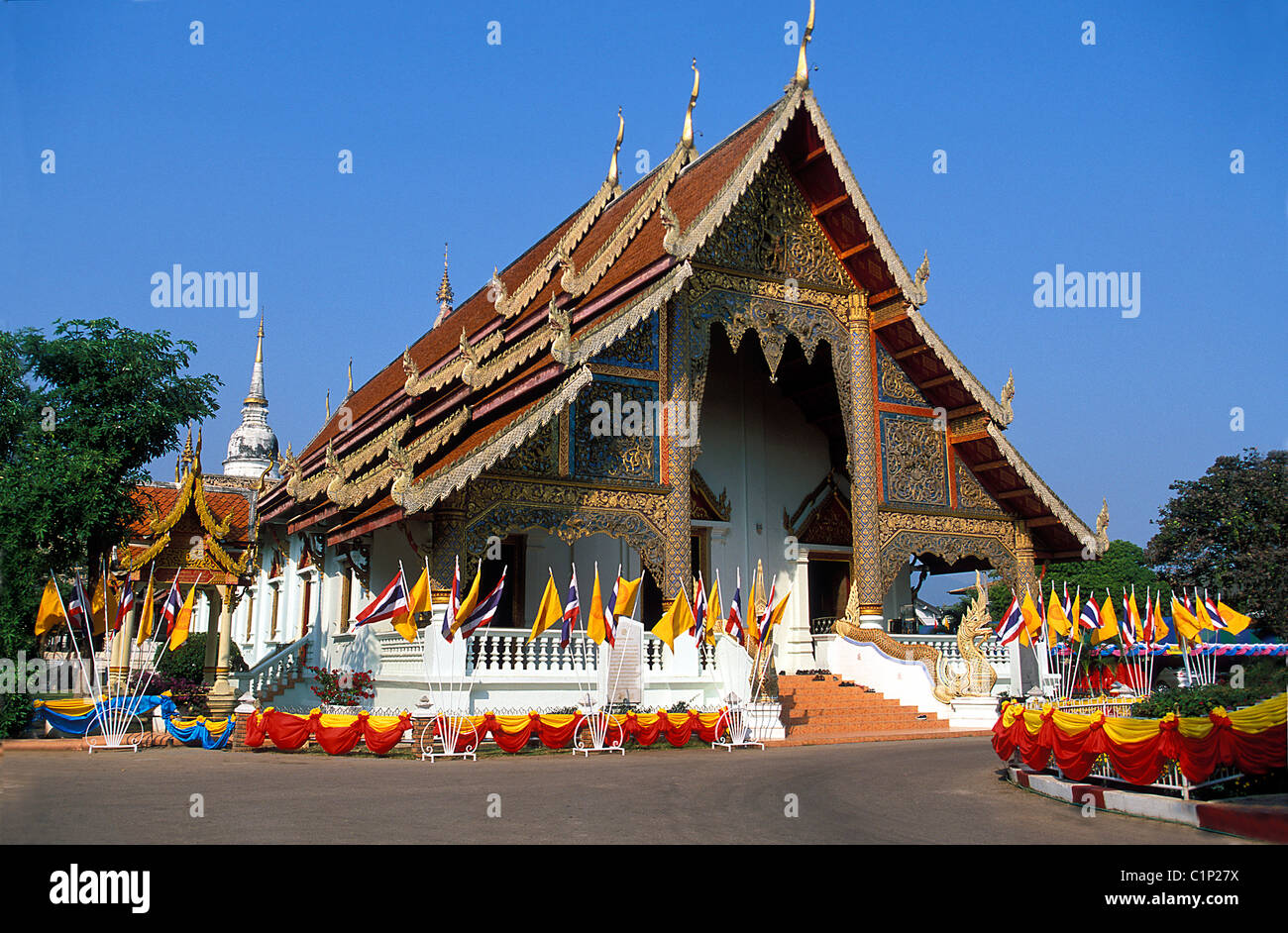 Thailand, Chiang Mai Province, Chiang Mai city, Wat Phra Sing Temple ...