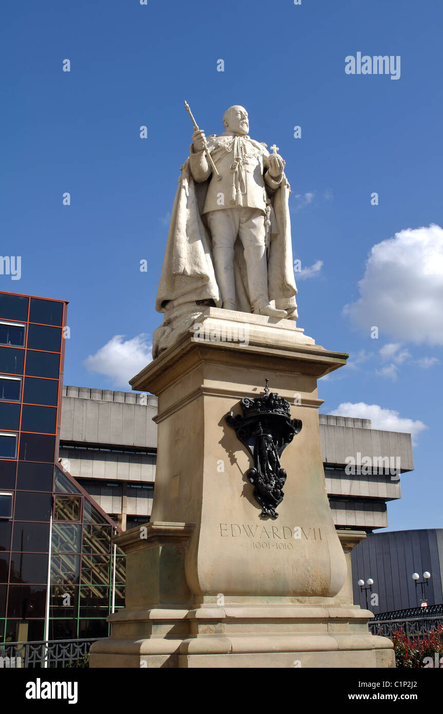 Edward VII statue, Centenary Square, Birmingham, UK Stock Photo - Alamy