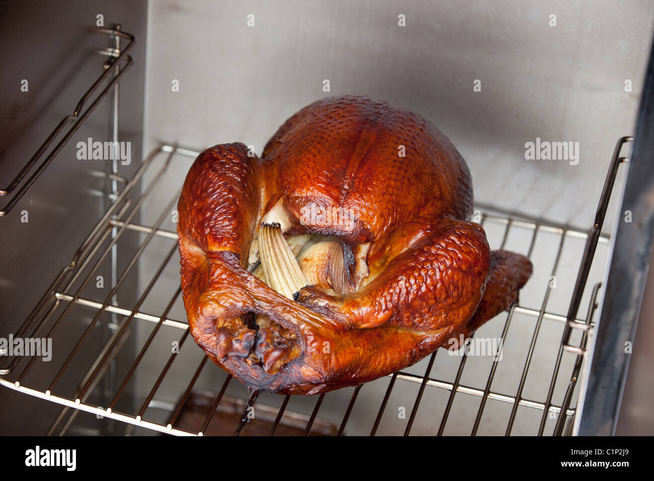 Smoking turkey grill hi-res stock photography and images - Alamy