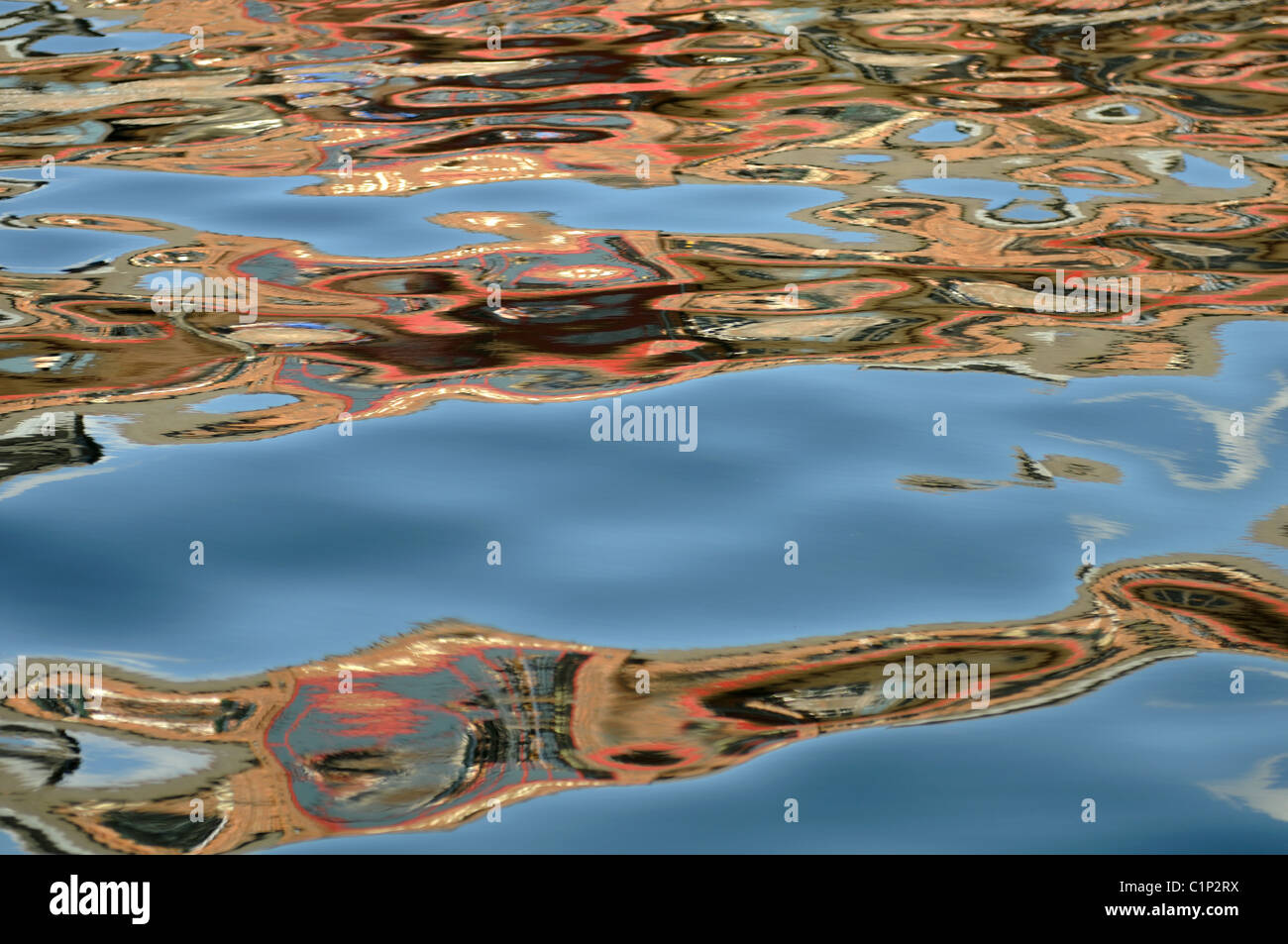 Abstract distorted reflection in water hi-res stock photography and ...