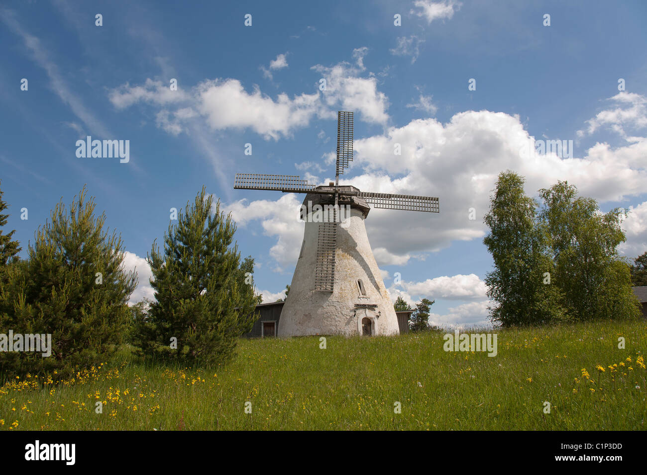 Muuga Old Windmill in Lääne-Viru County, Estonia Stock Photo - Alamy