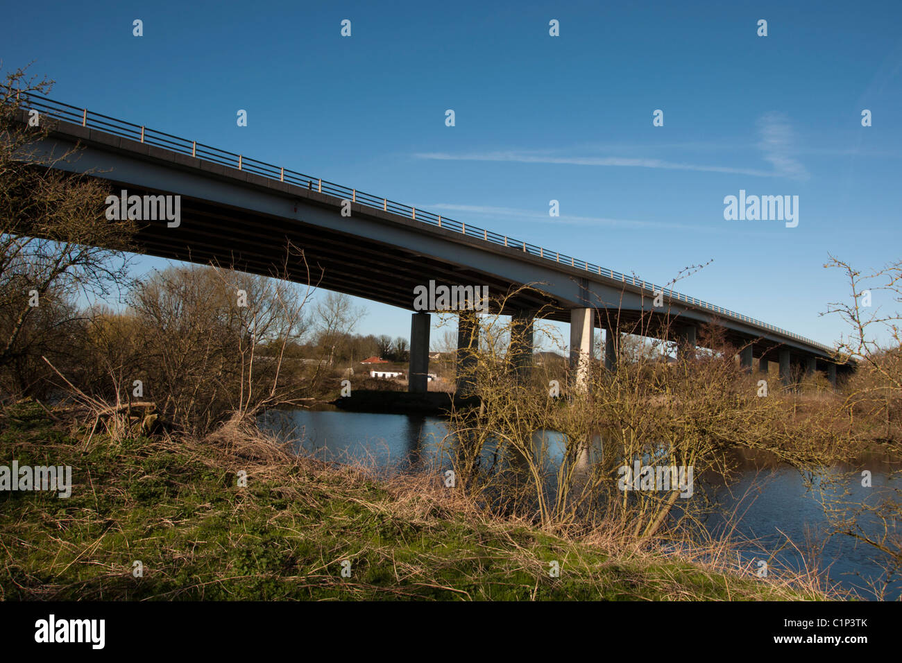 Postwick road over River Yare A47 Norfolk Stock Photo - Alamy