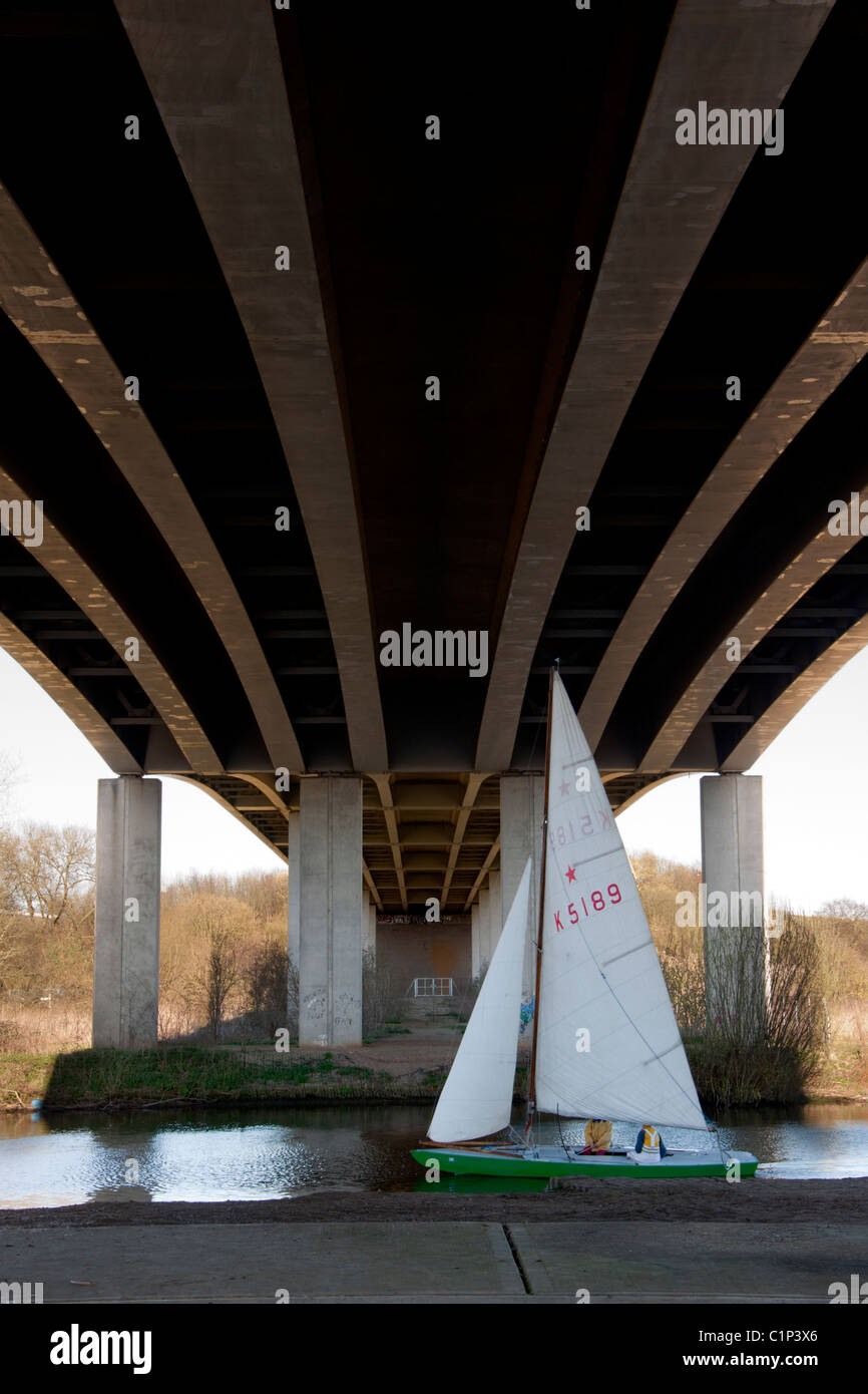 Postwick road over River Yare A47 Norfolk Stock Photo - Alamy