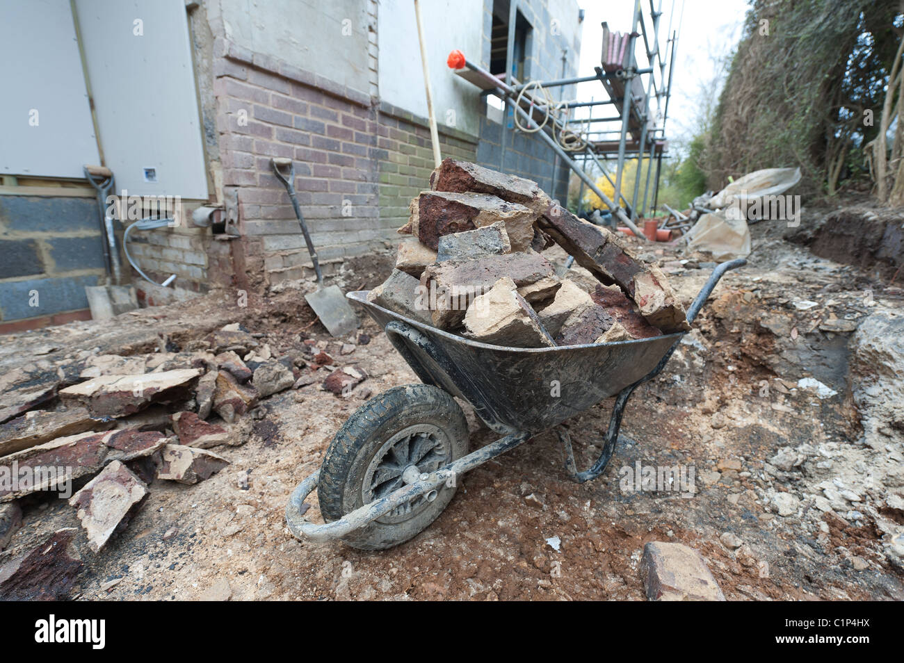 Self build home extension project building extra rooms, office space ...