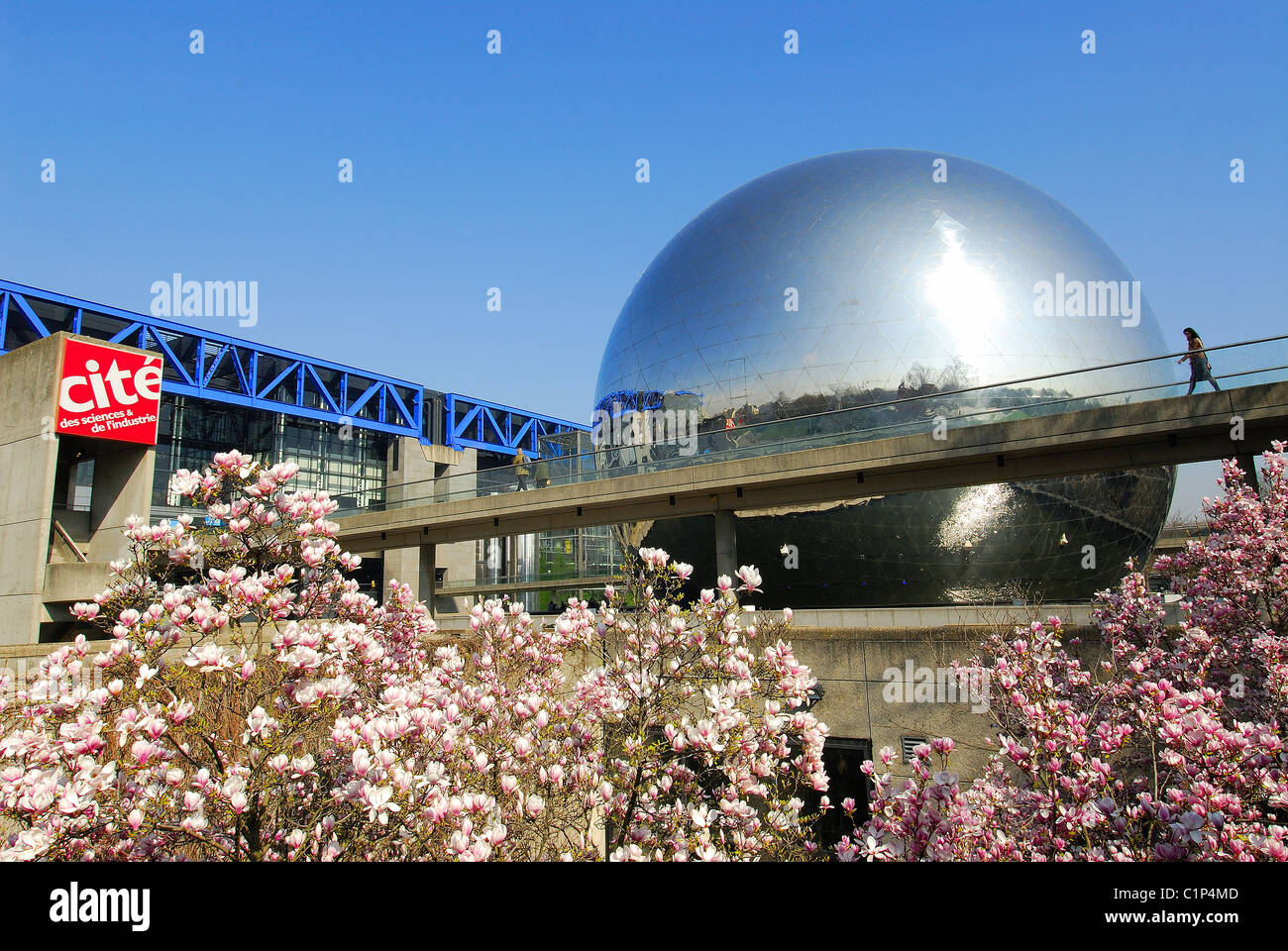 France, Paris, Geode and the City of Sciences and Industry of la ...