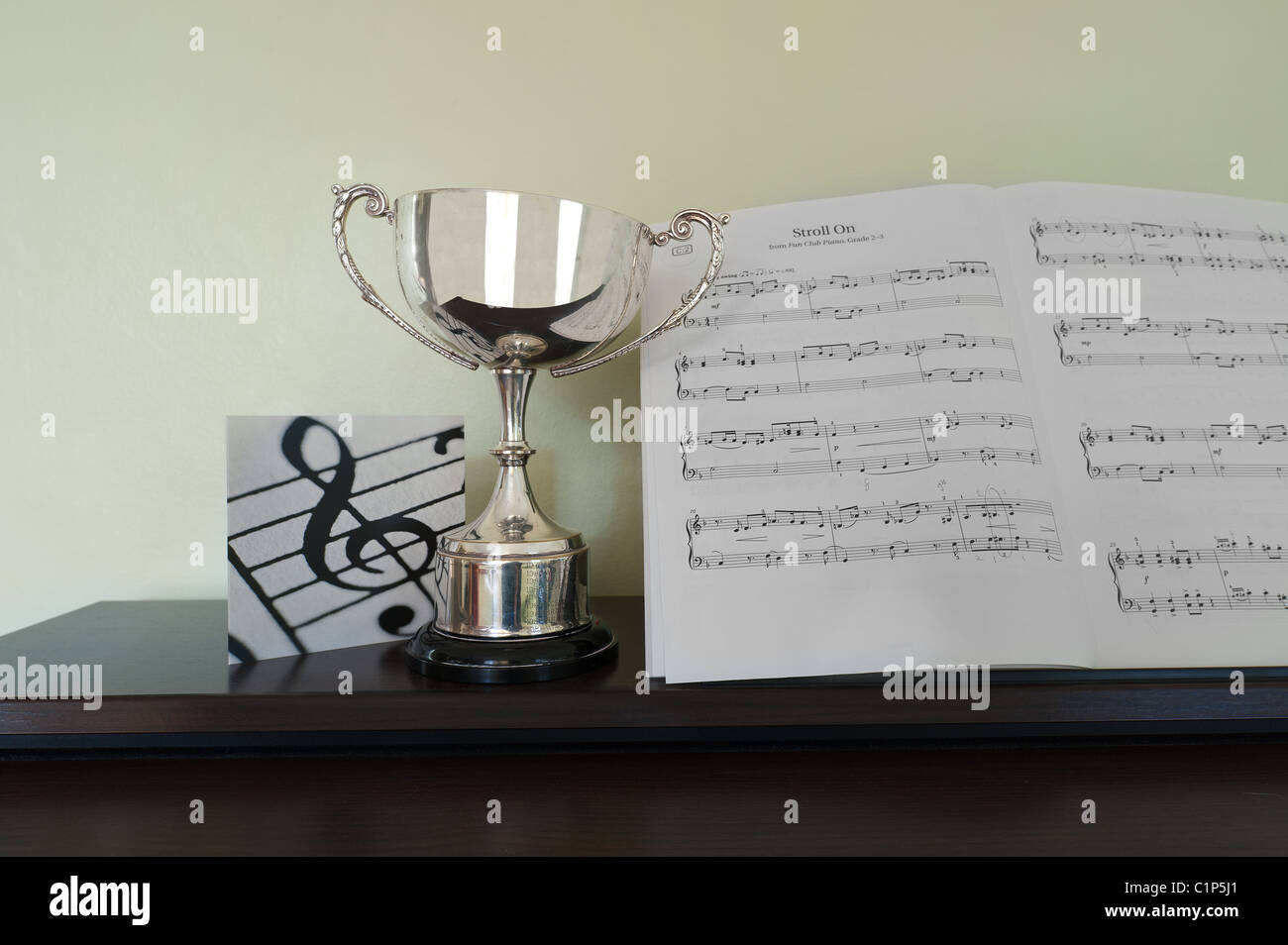 congratulations prize music trophy Stock Photo - Alamy
