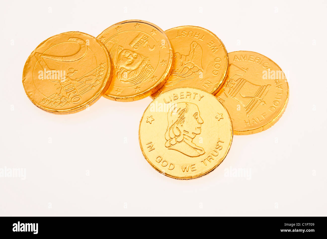 Gold sweet wrapper hi-res stock photography and images - Alamy