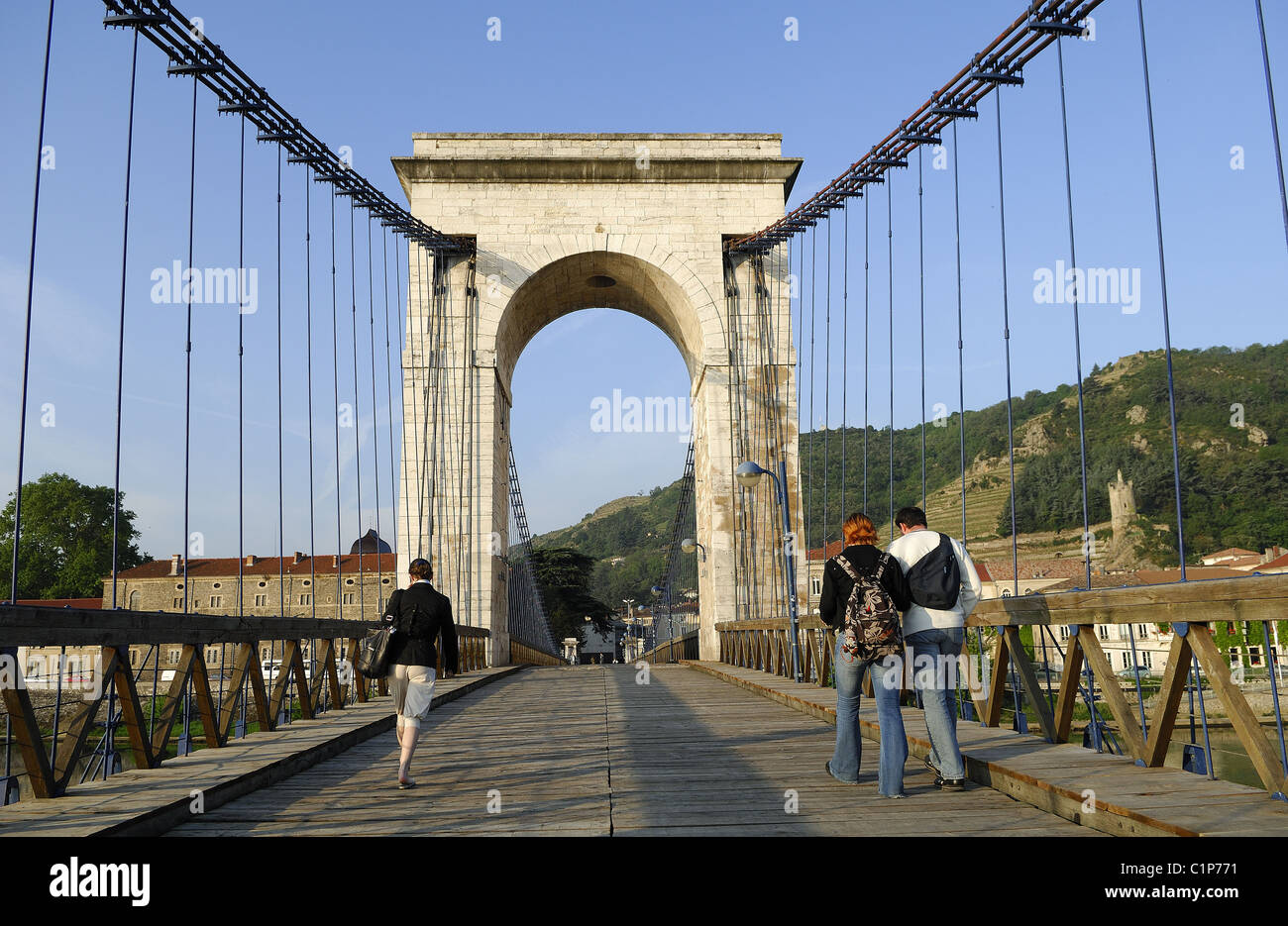 France Ardeche Rhone Valley Tournon High Resolution Stock Photography ...
