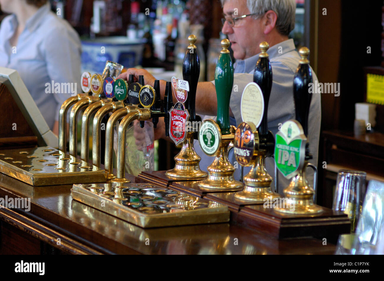 United Kingdom, London, inside a pub Stock Photo - Alamy