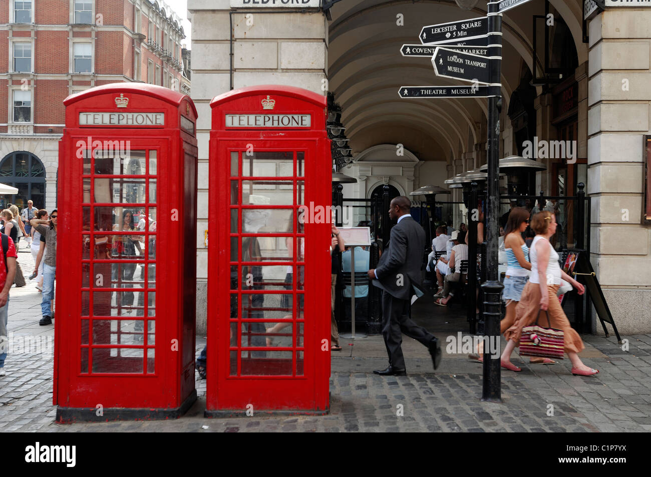 United Kingdom, London, Covent Garden, telephone boxes Stock Photo - Alamy United Kingdom, London, Covent Garden, telephone boxes Stock Photo - Alamy