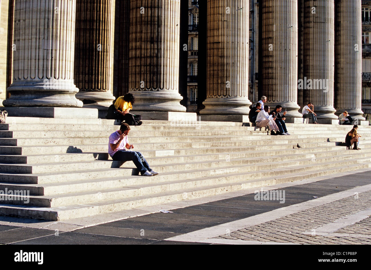 France, Paris, Pantheon steps Stock Photo - Alamy