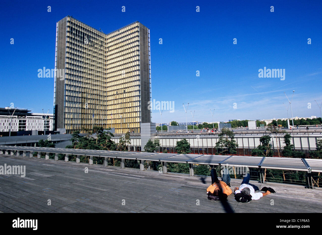 France, Paris, National Library of France by the architect Dominique ...