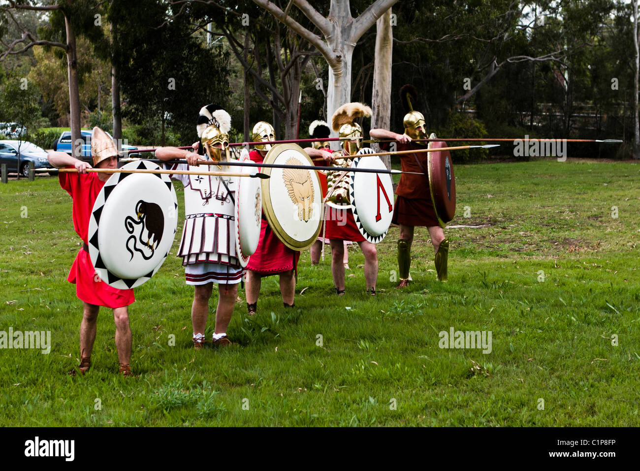 Roman soldier reenactment hi-res stock photography and images - Alamy