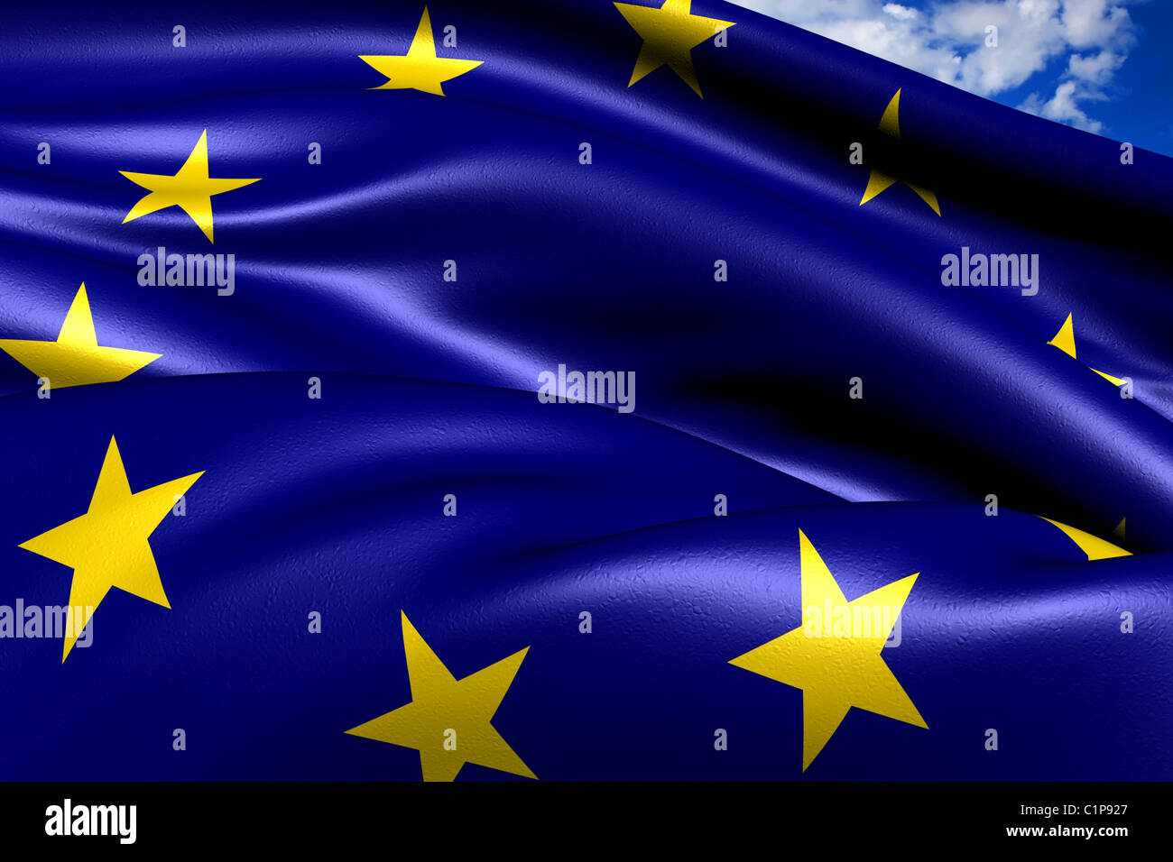 Flag of EU Stock Photo - Alamy