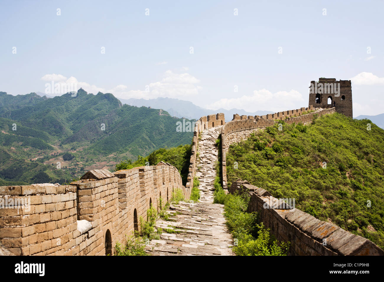 Great Wall of China,view from Wall Stock Photo - Alamy