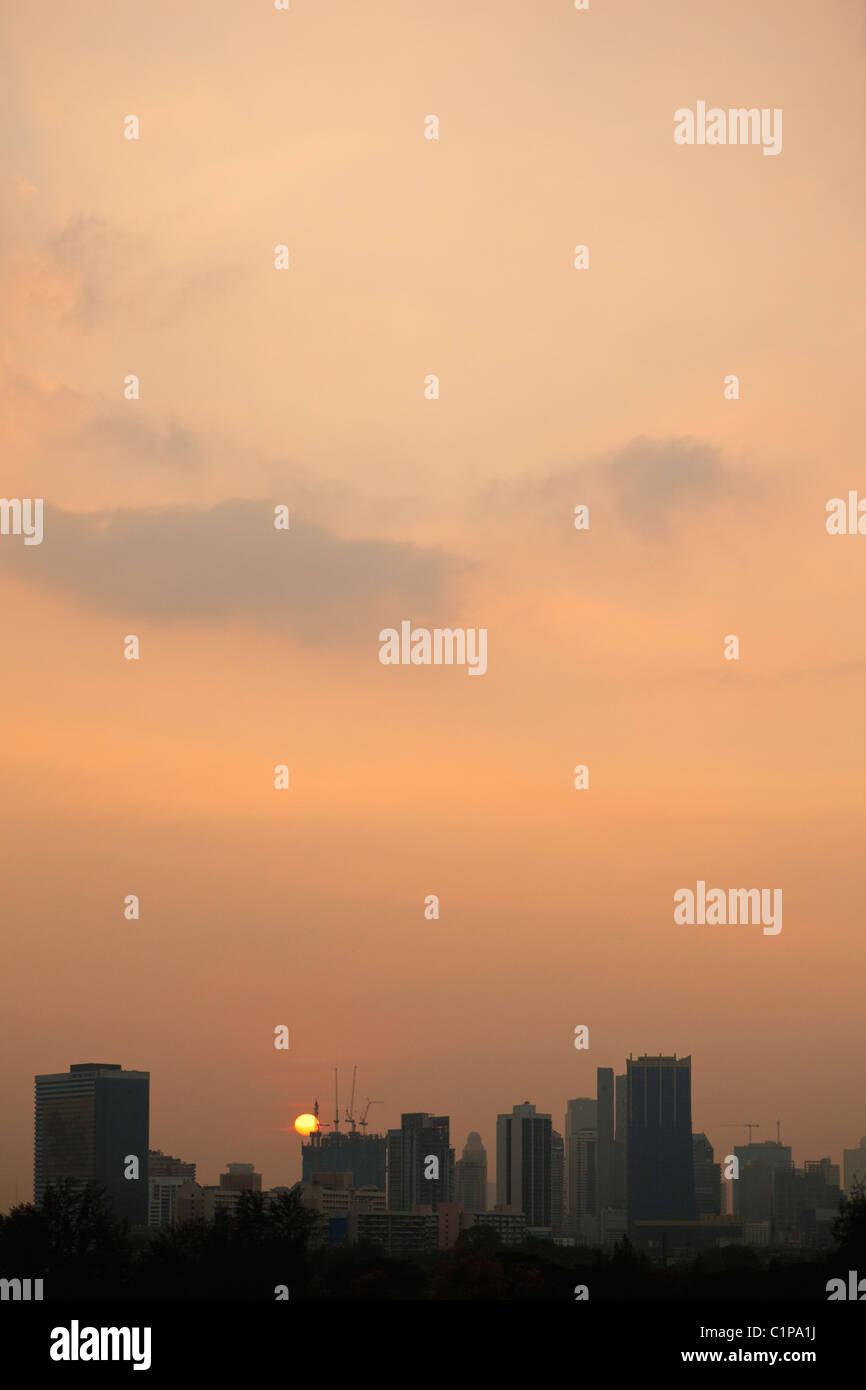 Skyline at sunset Stock Photo - Alamy