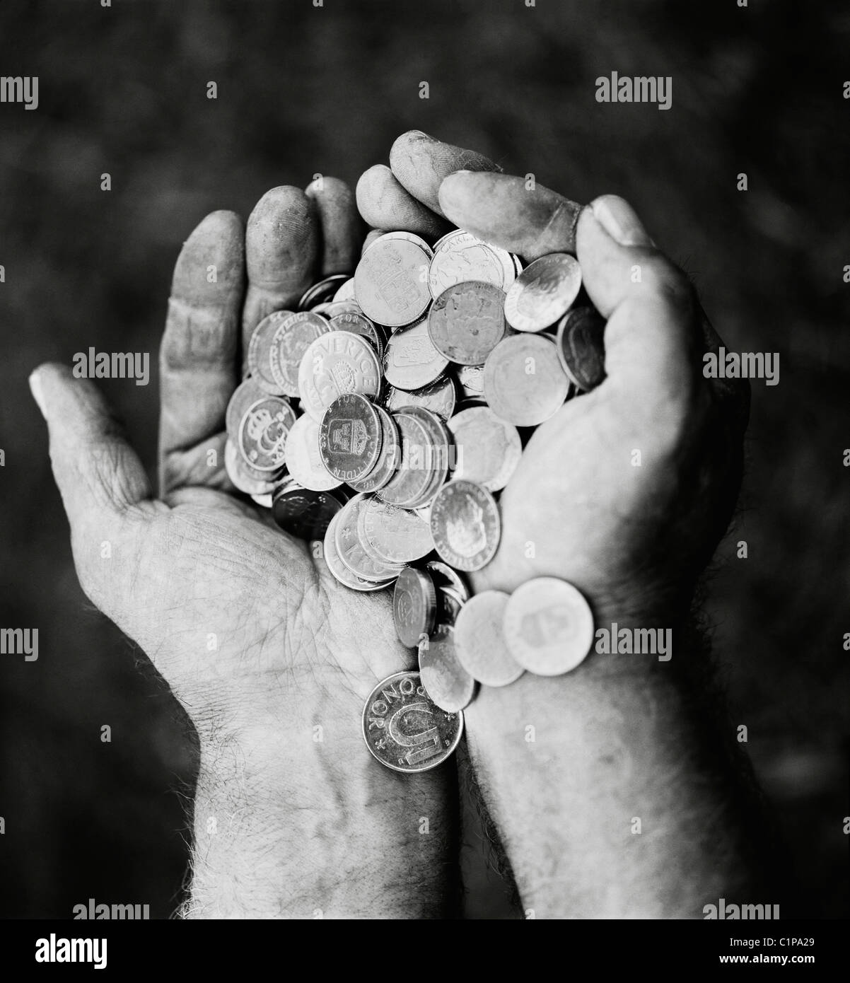 Human hand close up holding hands wealth part of hi-res stock ...