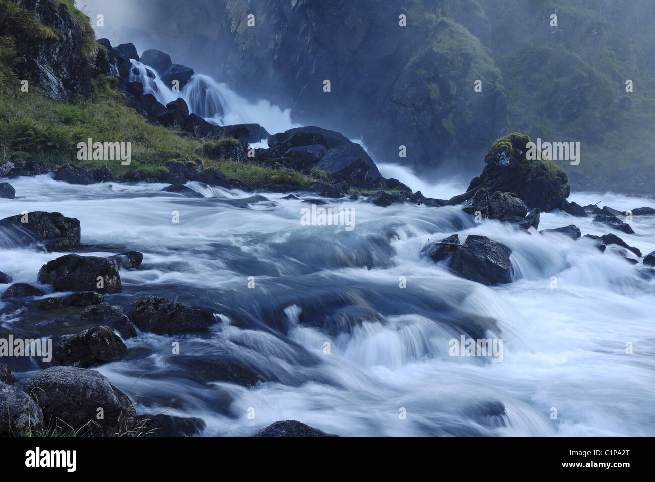Latefoss waterfalls hi-res stock photography and images - Alamy