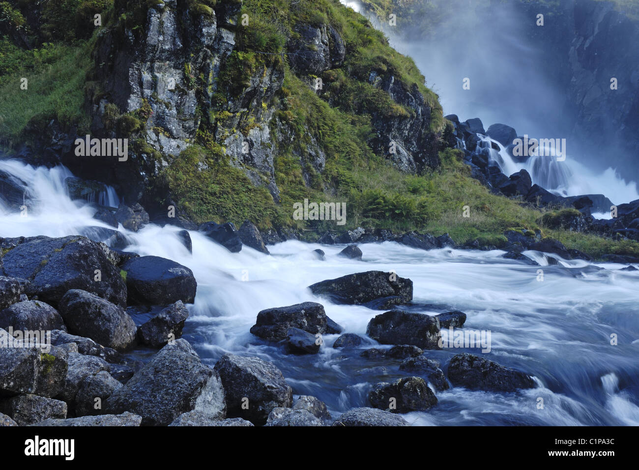 Latefoss waterfalls hi-res stock photography and images - Alamy