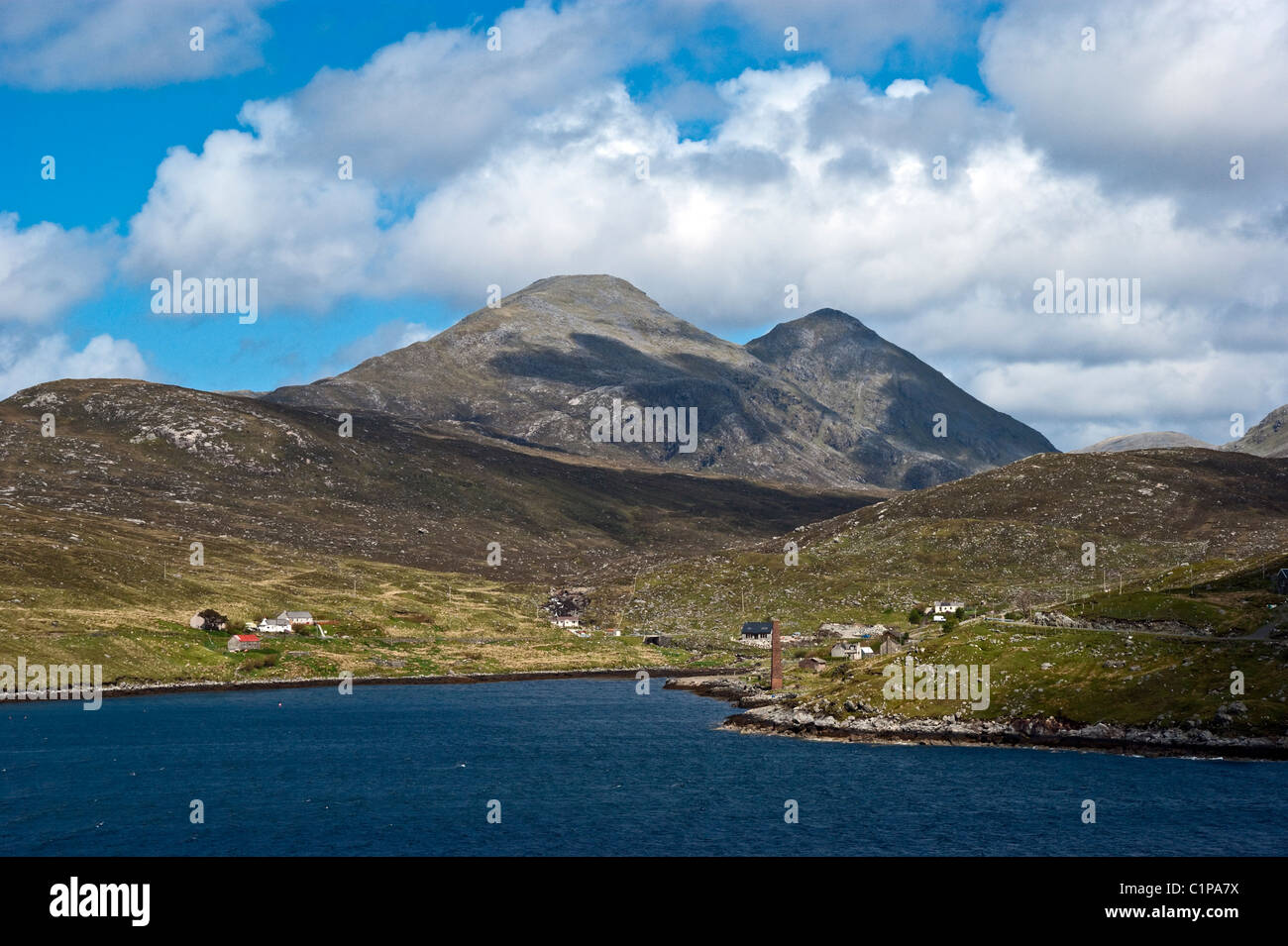 Mountains of Harris from Aird Asaig on Harris Hebrides Scotland with ...